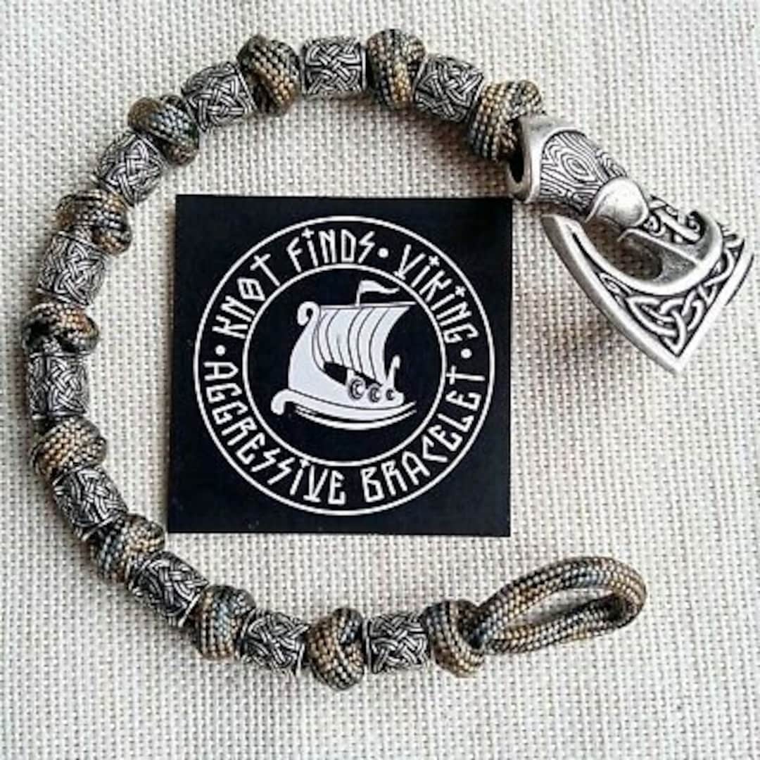Mens Bracelet. Camouflage Nordic Bangle. Mens Accessory. Viking Jewelry ...