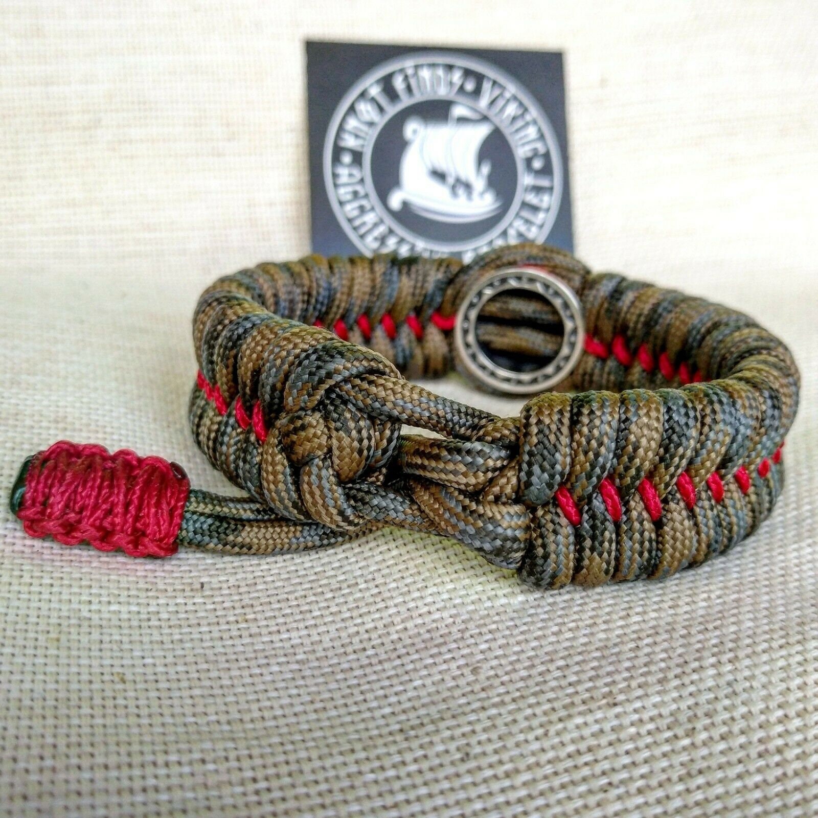 Paracord Bracelet With Silver Bead svarog. 925 | Etsy