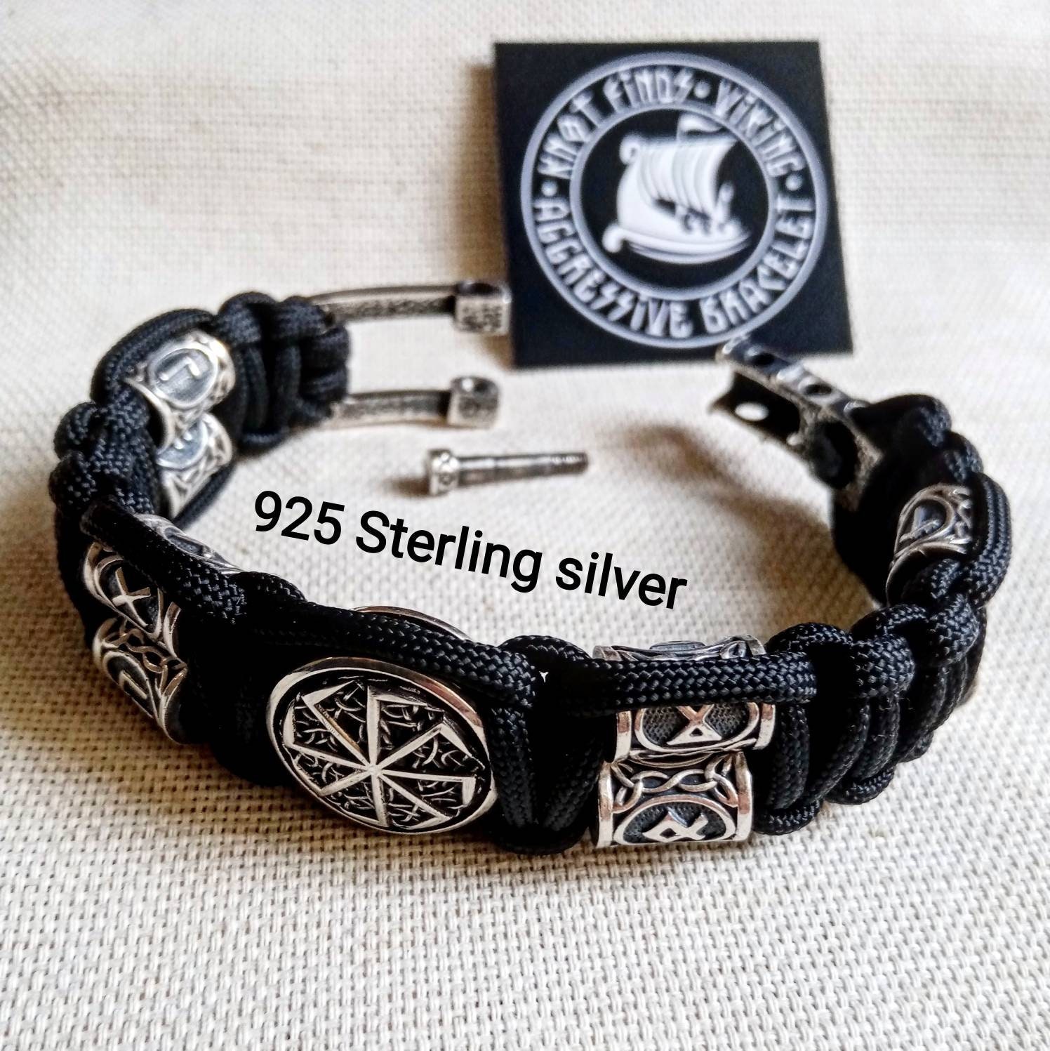 Black Viking Protective Amulet. Luxury Gift for Biker. Runic - Etsy