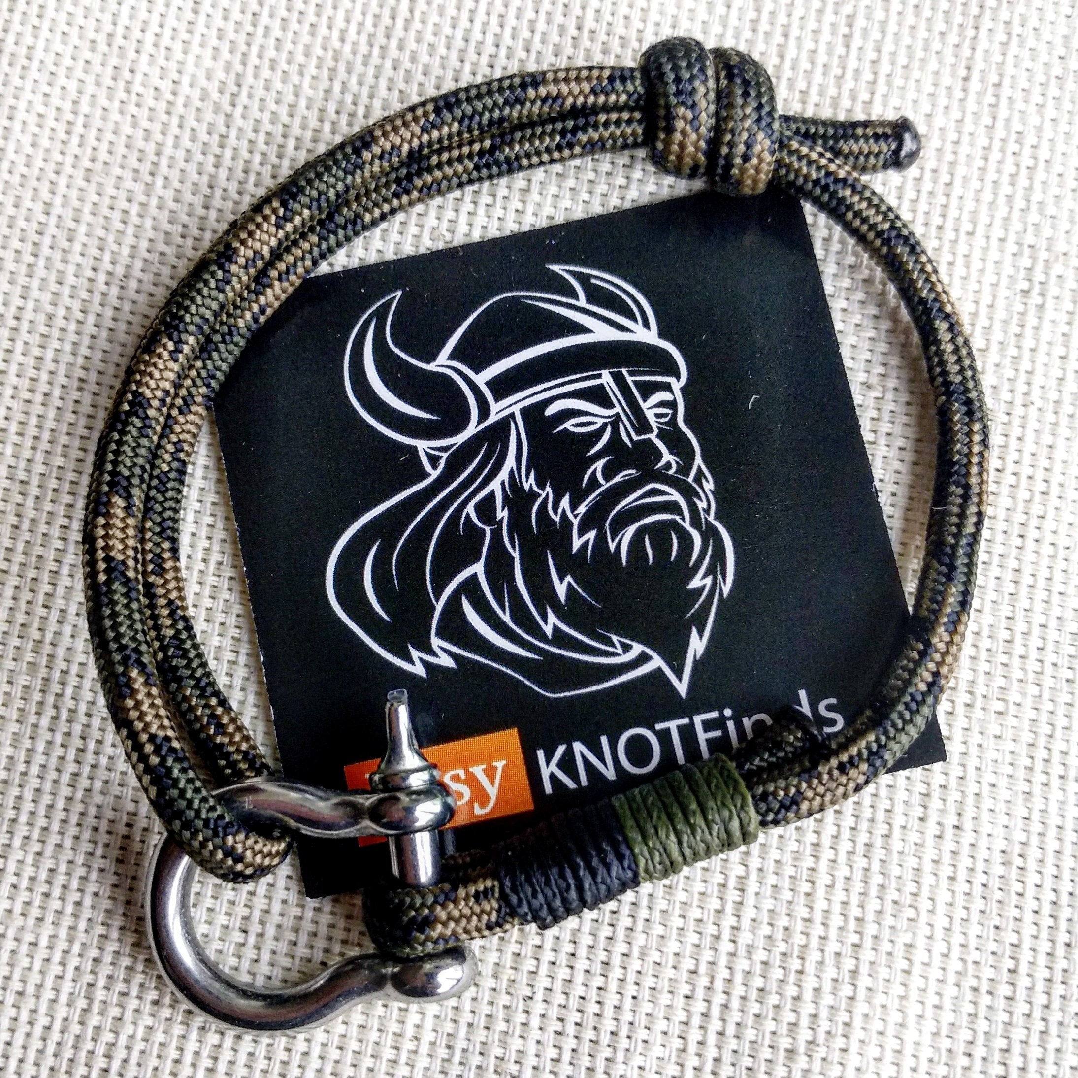 Army Camouflage Bangle Rope Made of Paracord and Celtic Knots. - Etsy