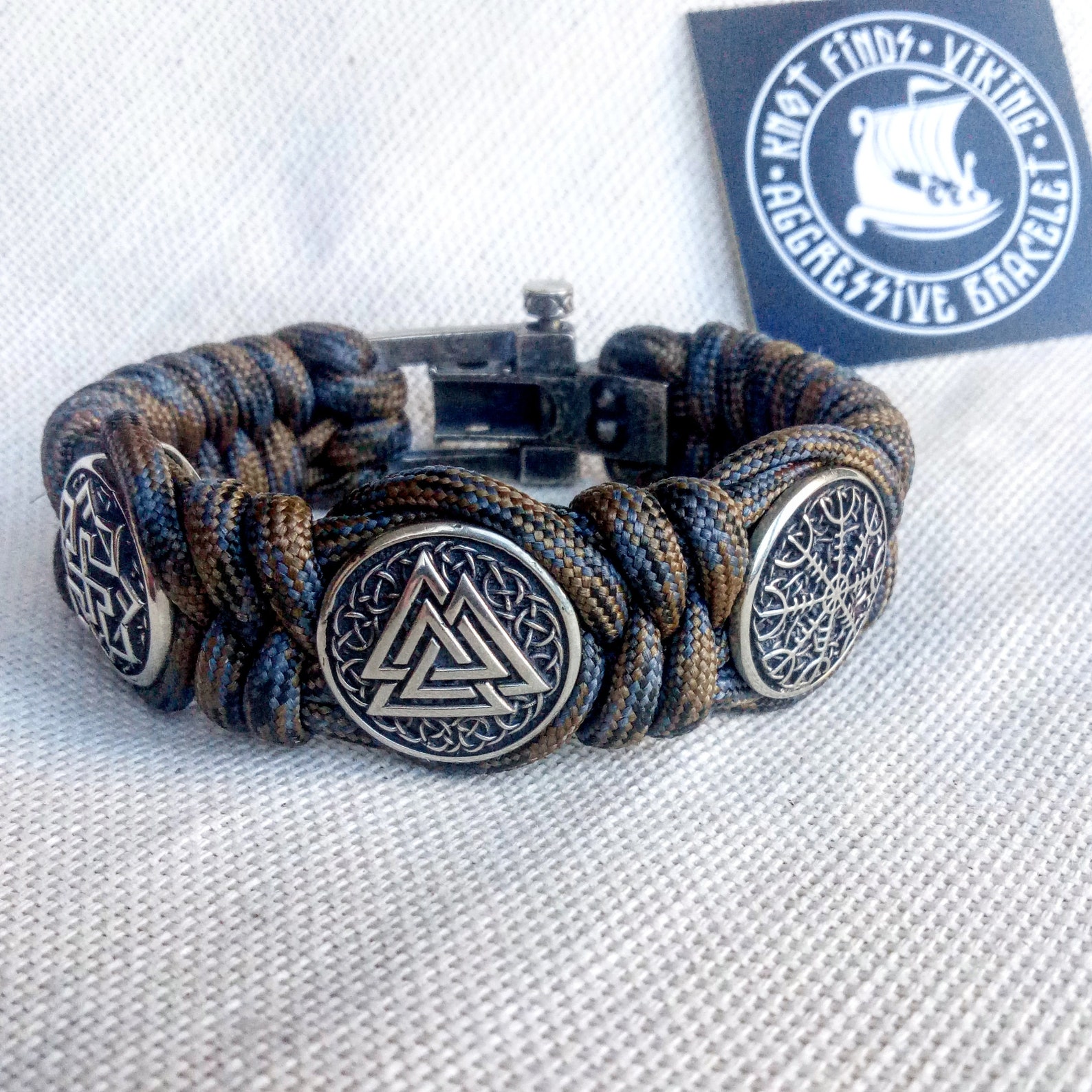 Viking Protective Amulet With Steel Beads valknut - Etsy