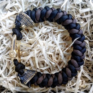 Custom Bracelet samurai, Made of Paracord and Original Brass Beads ...
