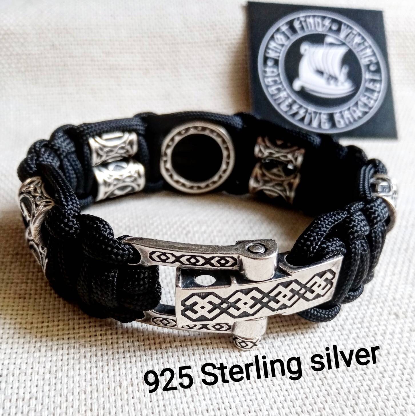 Black Viking Protective Amulet. Luxury Gift for Biker. Runic - Etsy