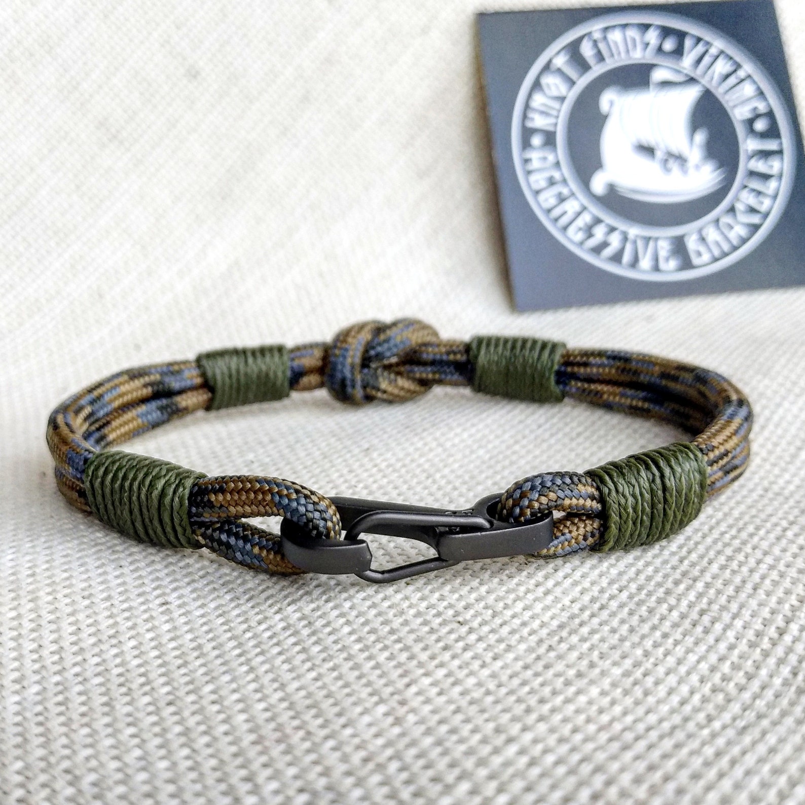 Thin Military Bracelet. Unloading Camp Bracelet. Paracord and - Etsy