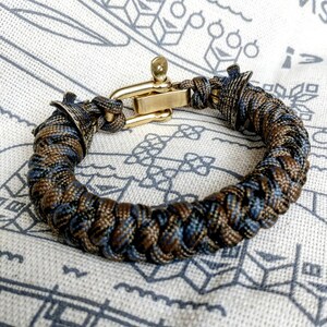 Custom Bracelet "samurai", Made of Paracord and Original Brass Beads ...