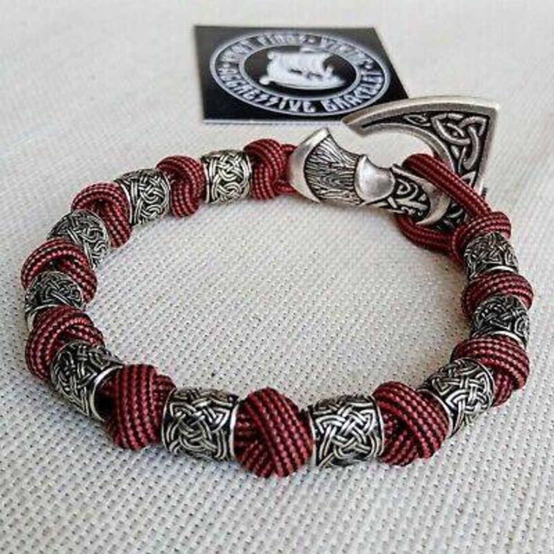 Bloody Strip Nordic Bangle. Mens Accessory. Viking Jewelry. | Etsy