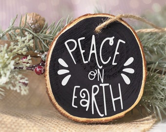 Peace on Earth Round Svg - Etsy
