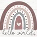 Hello World Svg Rainbow Svg Boho Rainbow Svg Nursery - Etsy