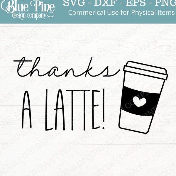 Thanks a Latte - Etsy