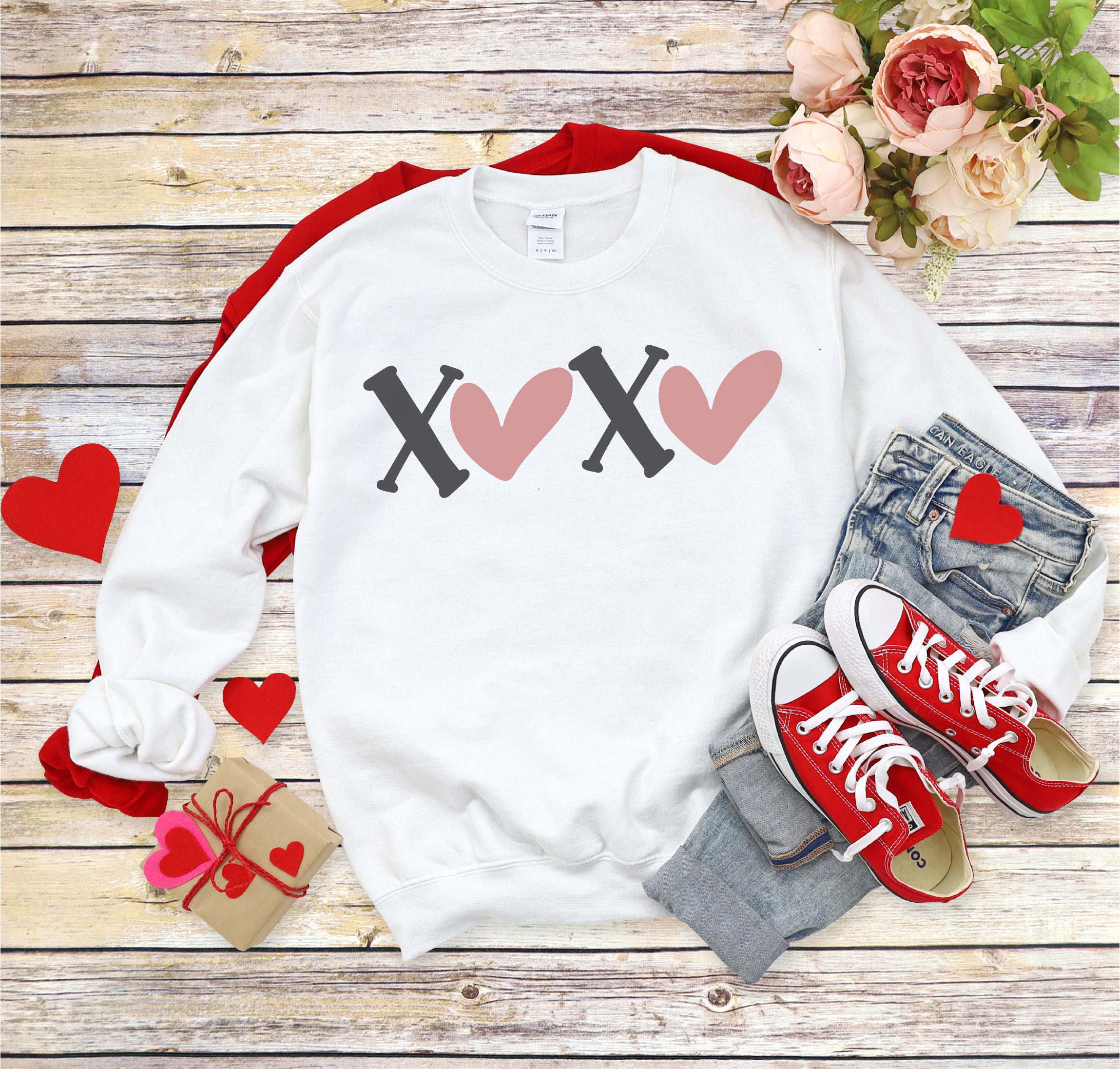 Valentines Day SVG xoxo svg hugs and kisses svg Valentine | Etsy