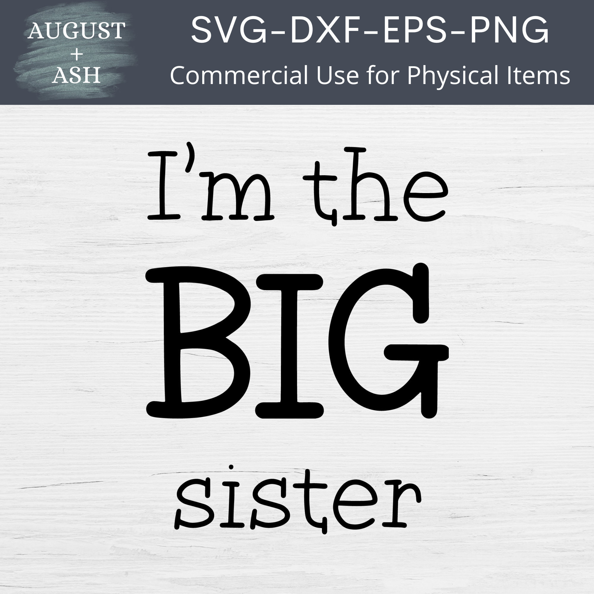 Soy la hermana mayor svg hermana mayor svg hermana mayor - Etsy México