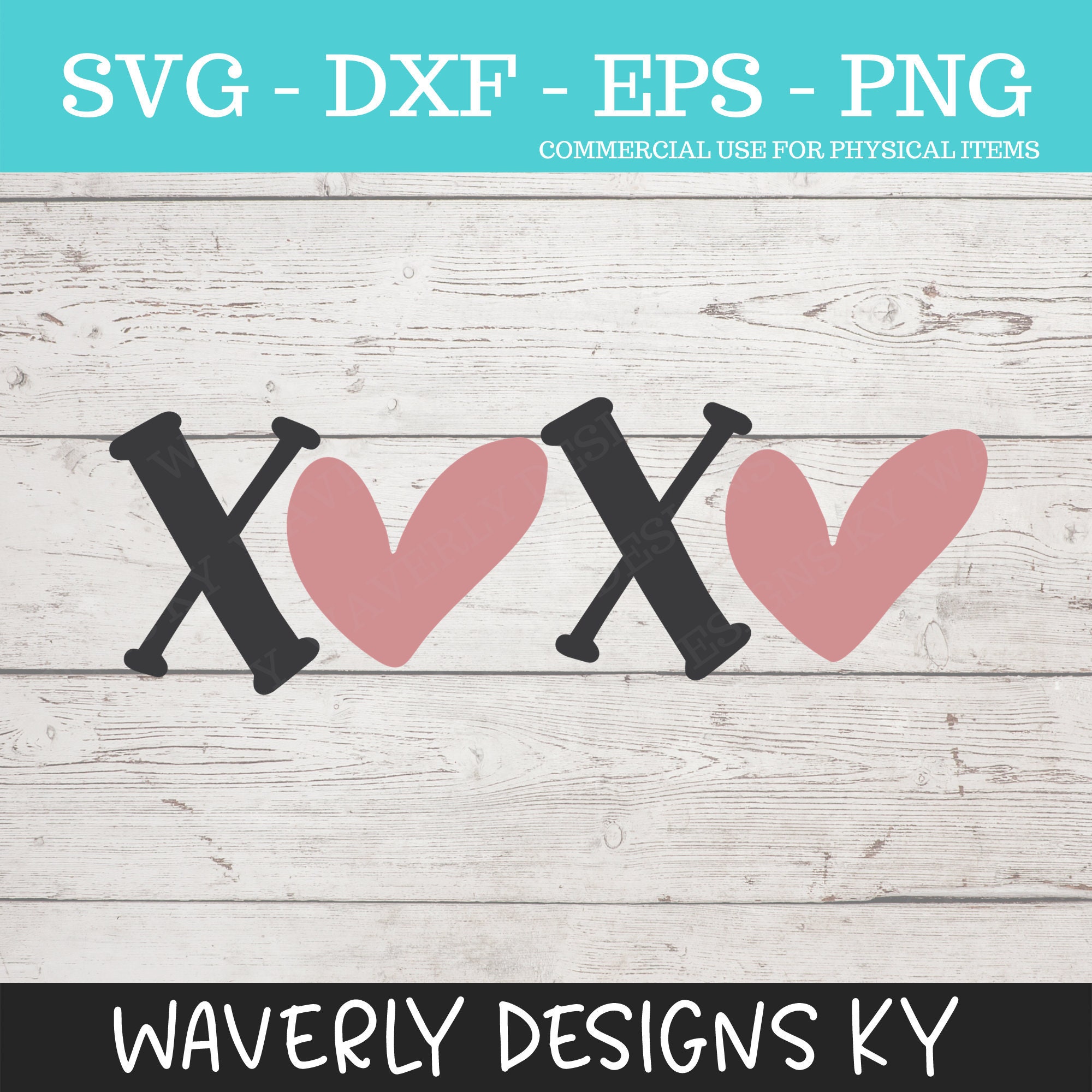 Valentines Day SVG xoxo svg hugs and kisses svg Valentine | Etsy