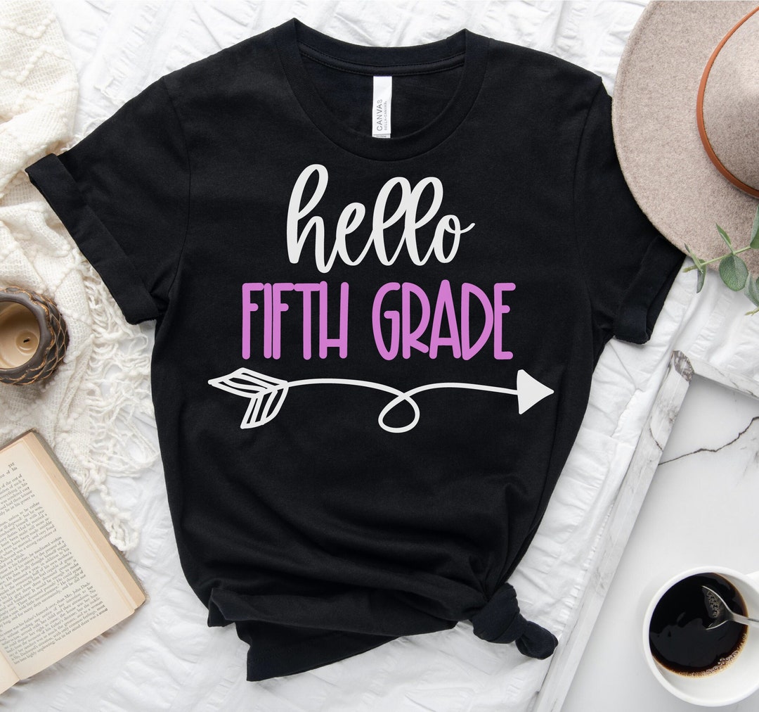 5th Grade Svg, Hello Fifth Grade Svg, Fifth Grade Svg, Back to School ...