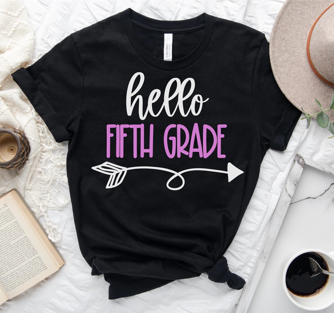 5th Grade Svg Hello Fifth Grade Svg Fifth Grade Svg Back to - Etsy