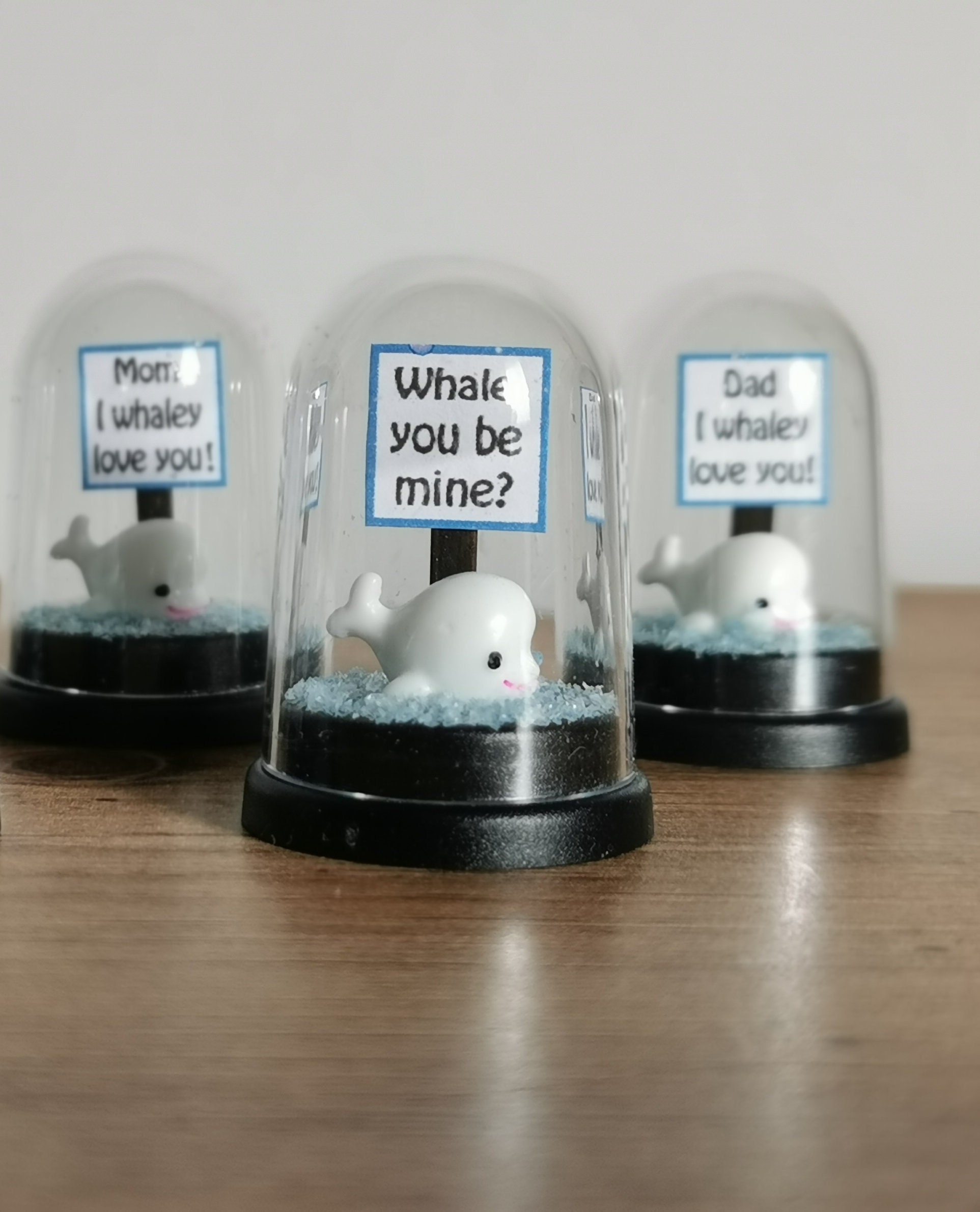 Miniature White Whale Gift Personalised Message in a Bottle - Etsy