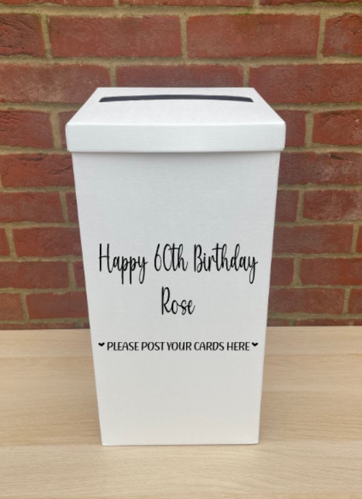 Personalised Birthday Party Post Box. Card Post Box - Etsy UK