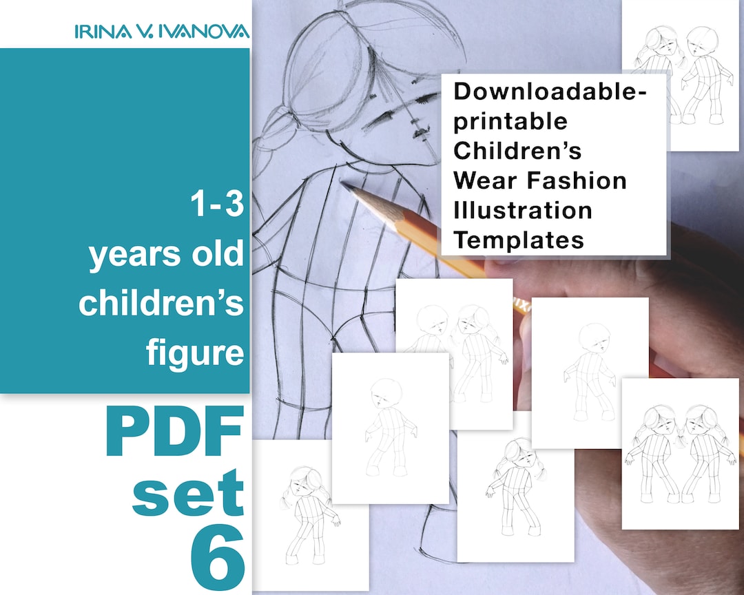 Downloadable Printable Figure Template for Fashion Design Drawing. Use ...