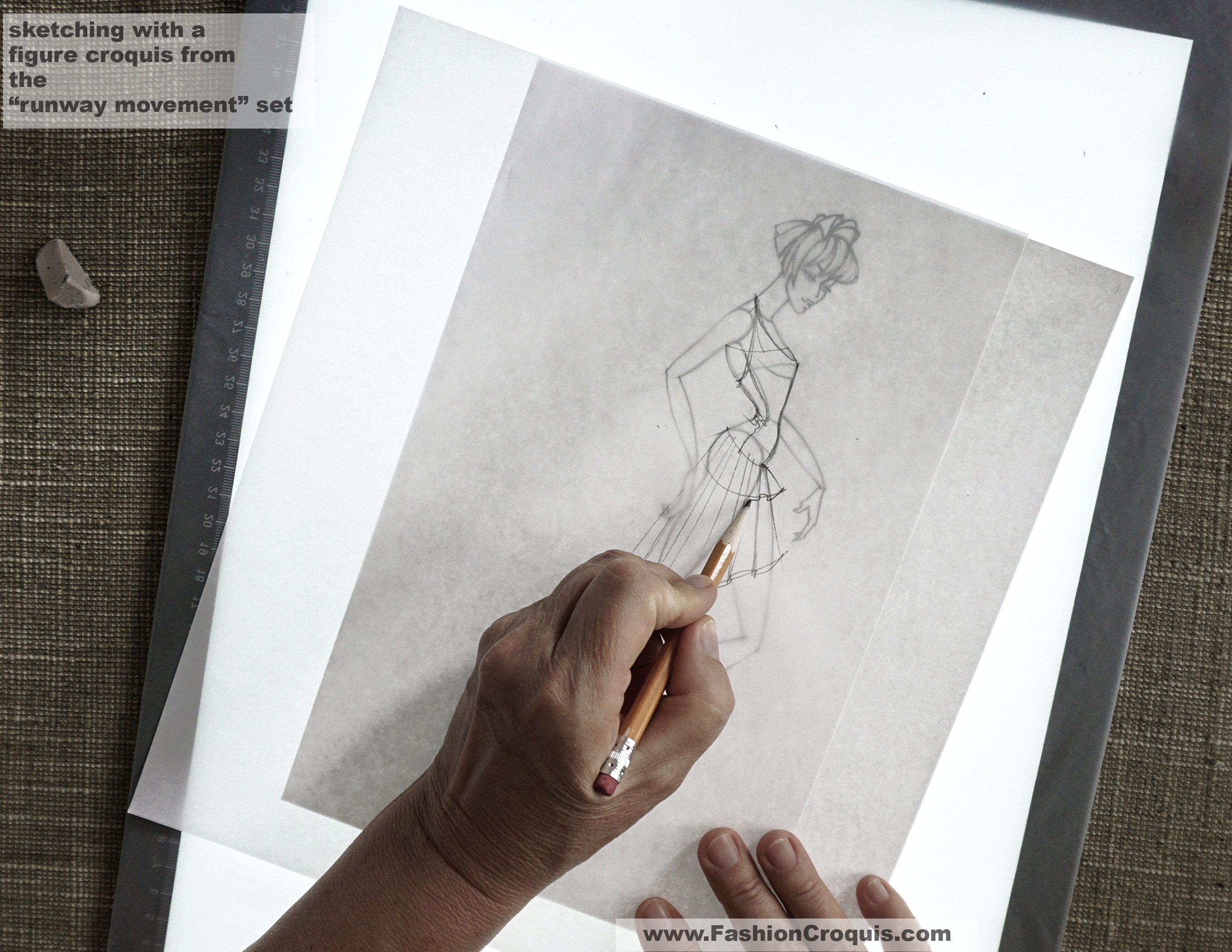 Runway Movement Fashion Croquis. Downloadable Printable Figure ...