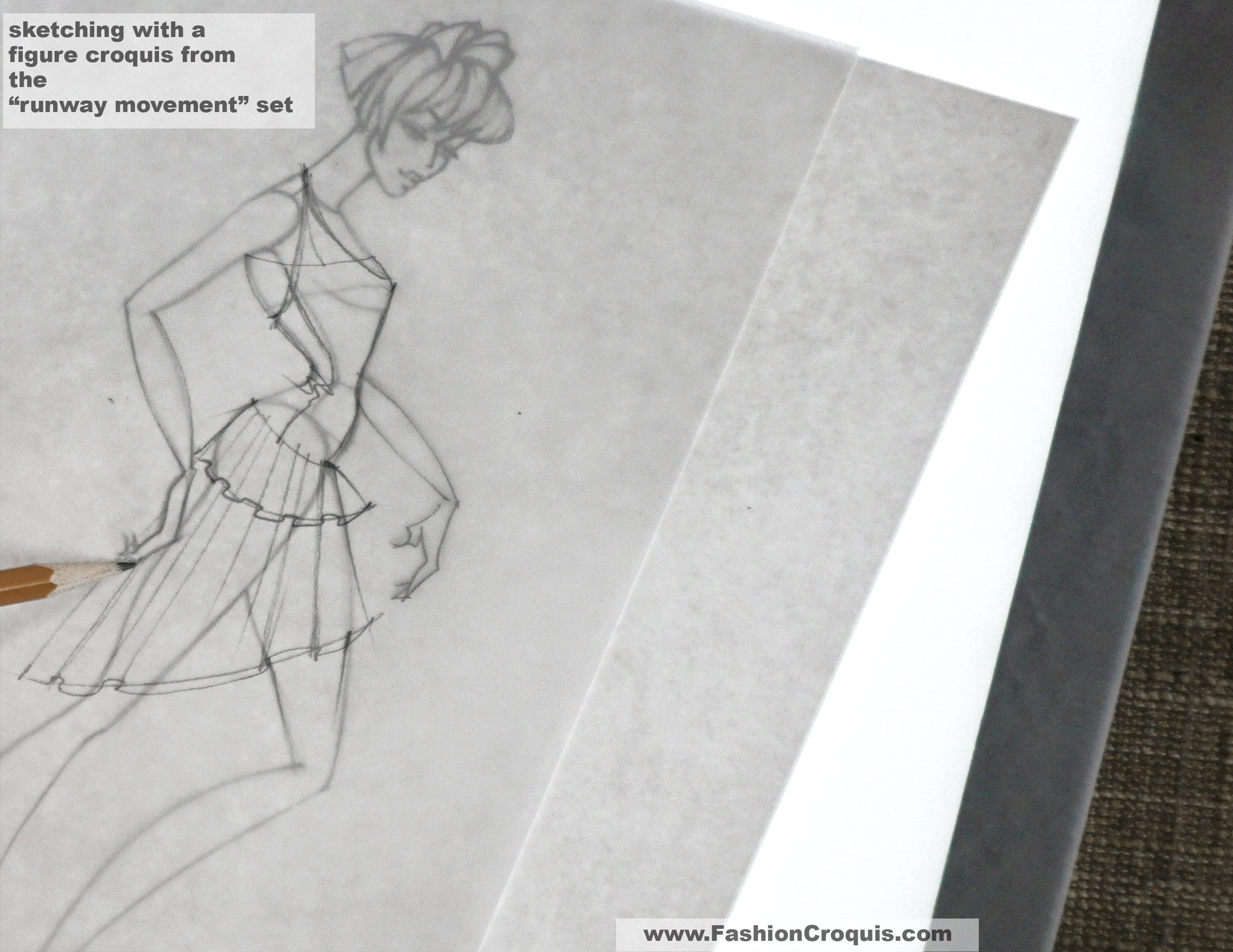 Runway Movement Fashion Croquis. Downloadable Printable Figure ...