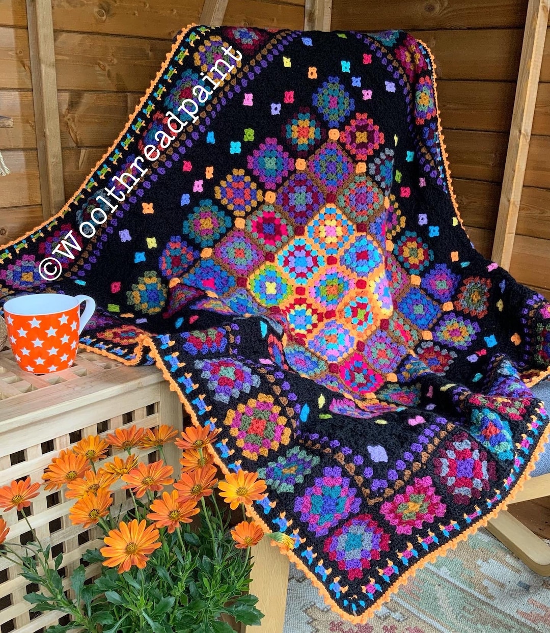 The Bonfire Crochet Blanket Pattern - Etsy