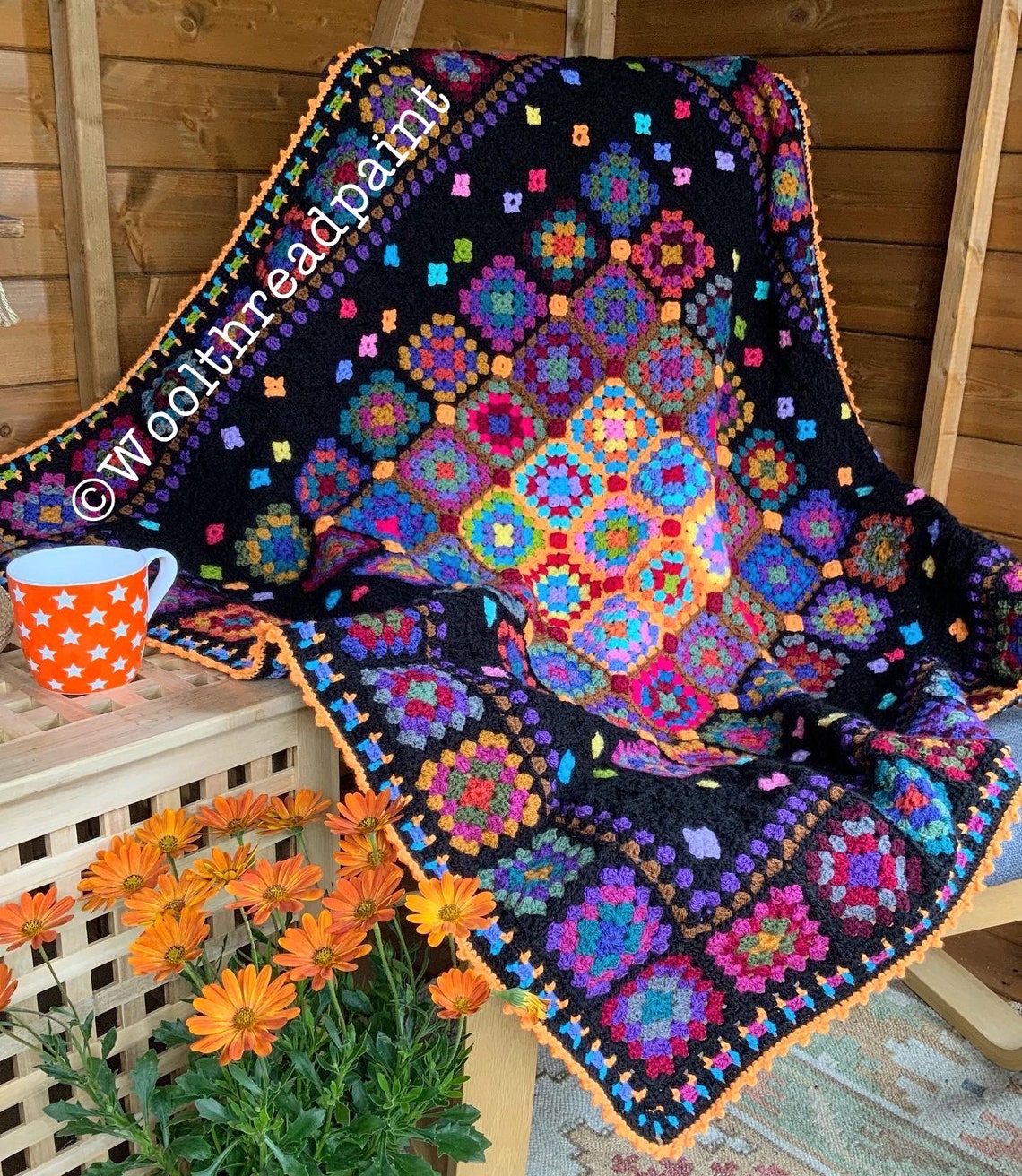 The Bonfire Crochet Blanket Pattern - Etsy