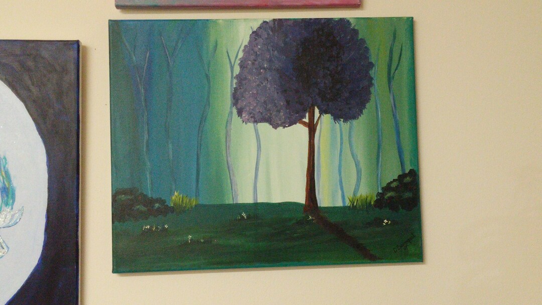 Deep Blue Forest - Etsy