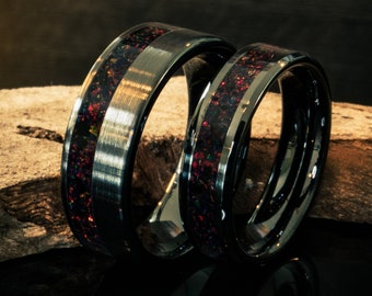 Offset Stone Ring | Etsy