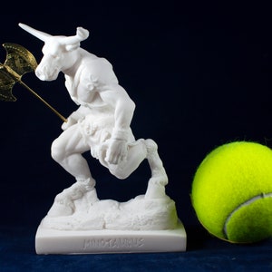 Minotaur Alabaster Statue Mythical Creature - Etsy