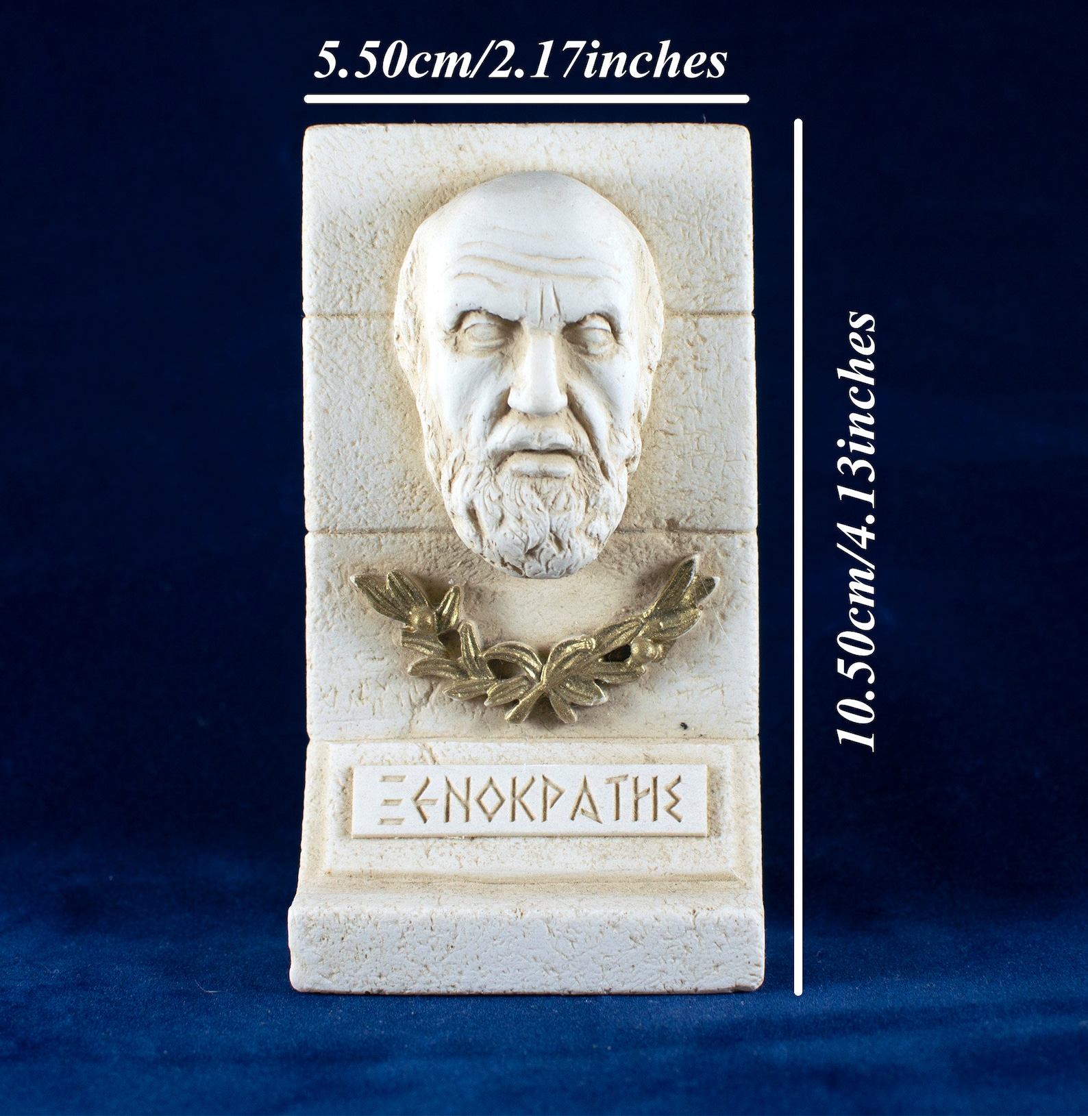 Xenocrates Alabaster Sculpture Patina Aged Ancient Greek | Etsy