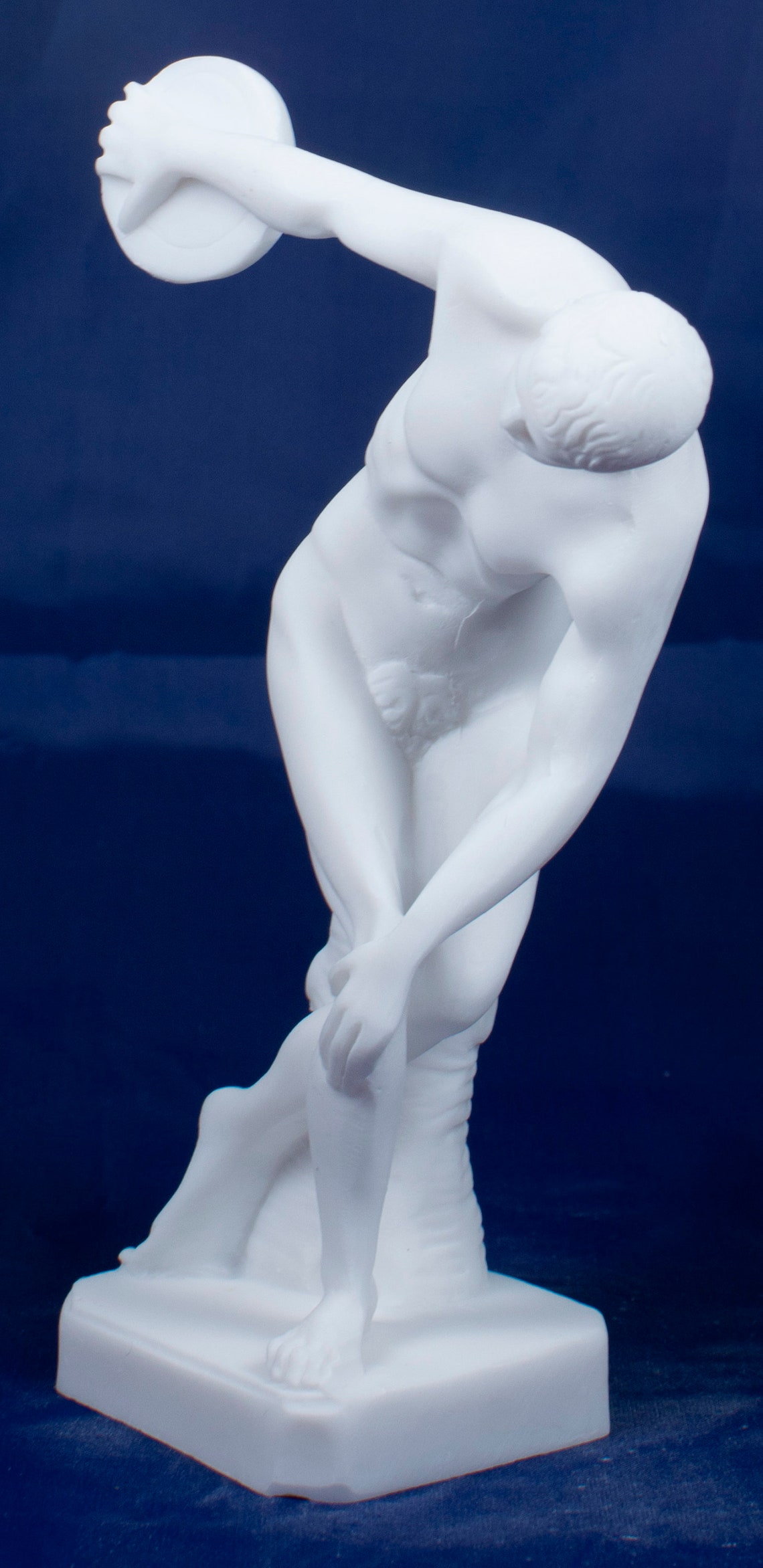 Discobolus of Myron Statue Cast Alabaster Sculpture | Etsy
