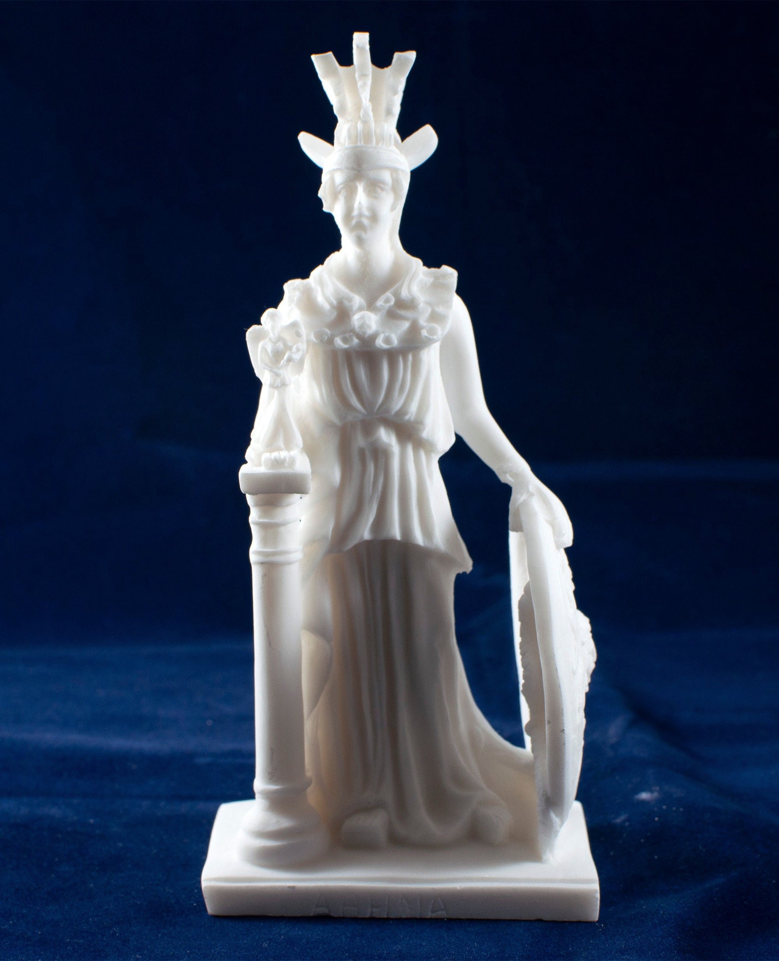 Varvakeion Athena Parthenos Greek Goddess of Wisdom and War | Etsy