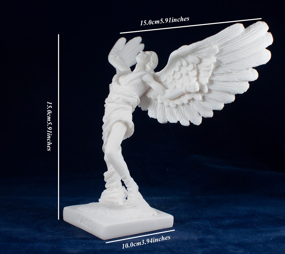 Icarus Statue Ancient Greek Roman Mythology Alabaster - Etsy