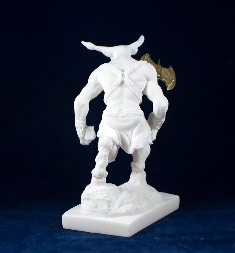 Minotaur Alabaster Statue Mythical Creature | Etsy