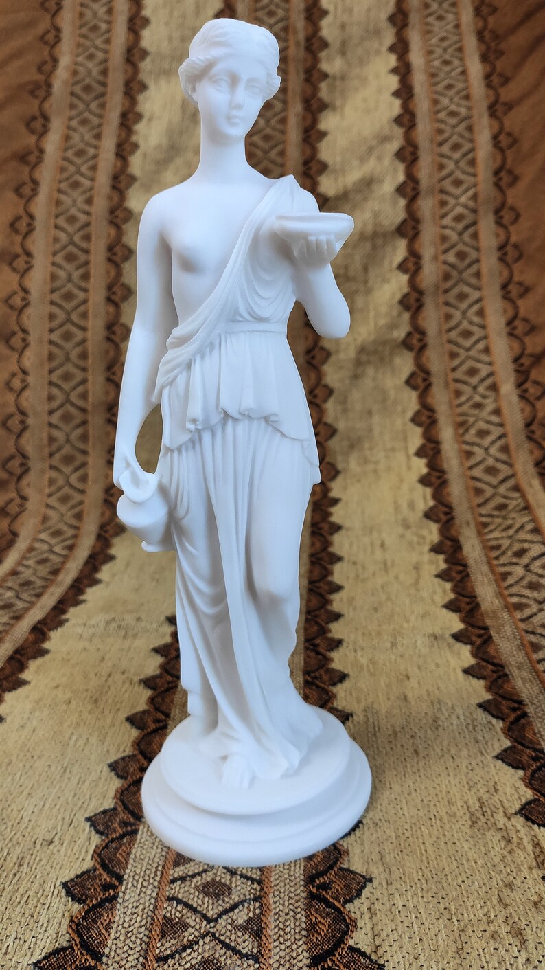 Hebe Sculpture Alabaster Statue Ancient Greek Roman Equivalent - Etsy