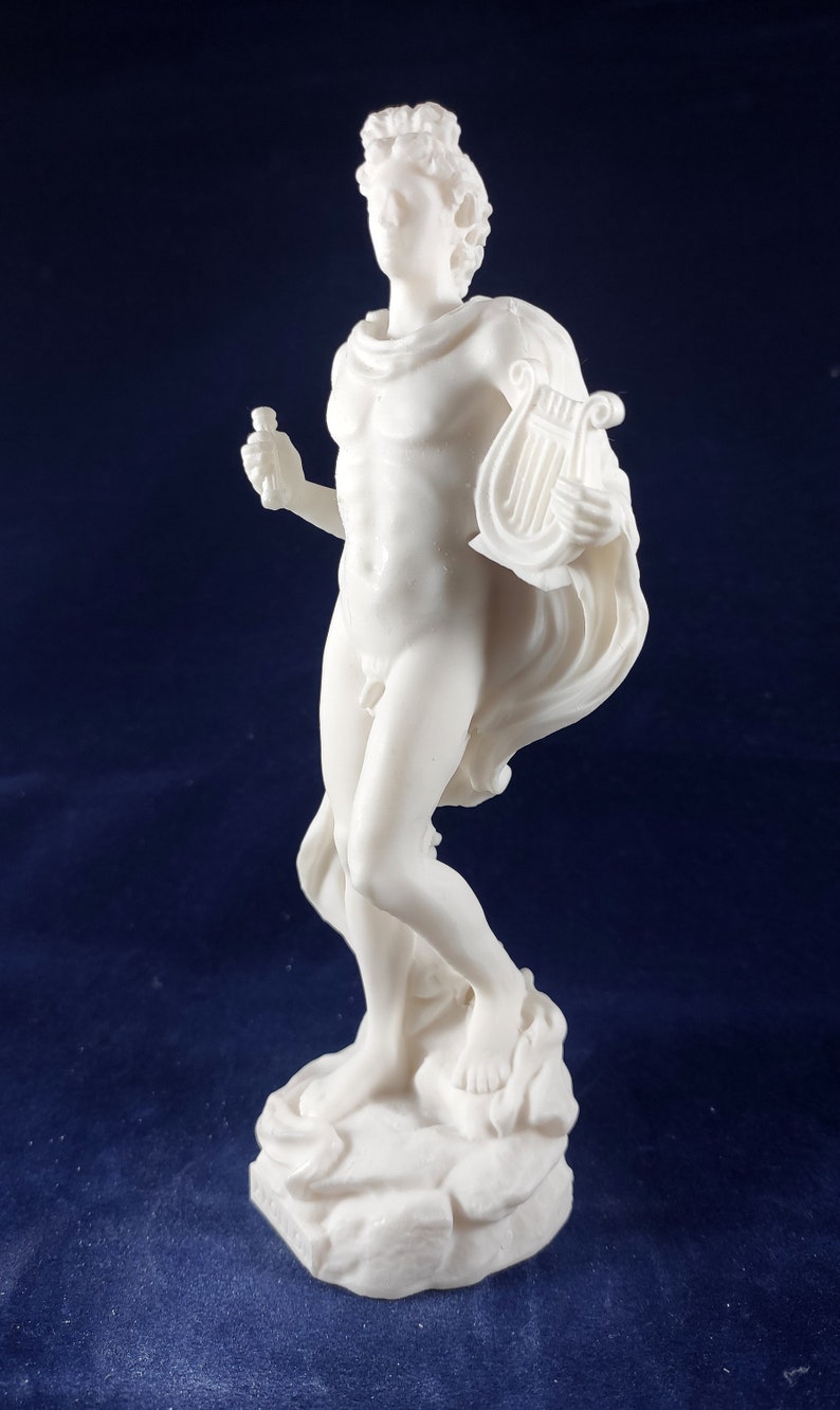 Apollo Statue Alabaster Sculpture Ancient Greek God of Sun | Etsy