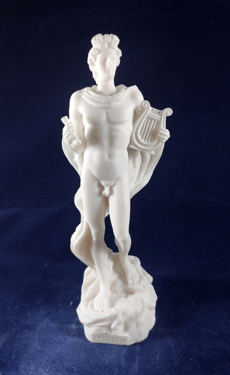 Apollo Statue Alabaster Sculpture Ancient Greek God of Sun | Etsy