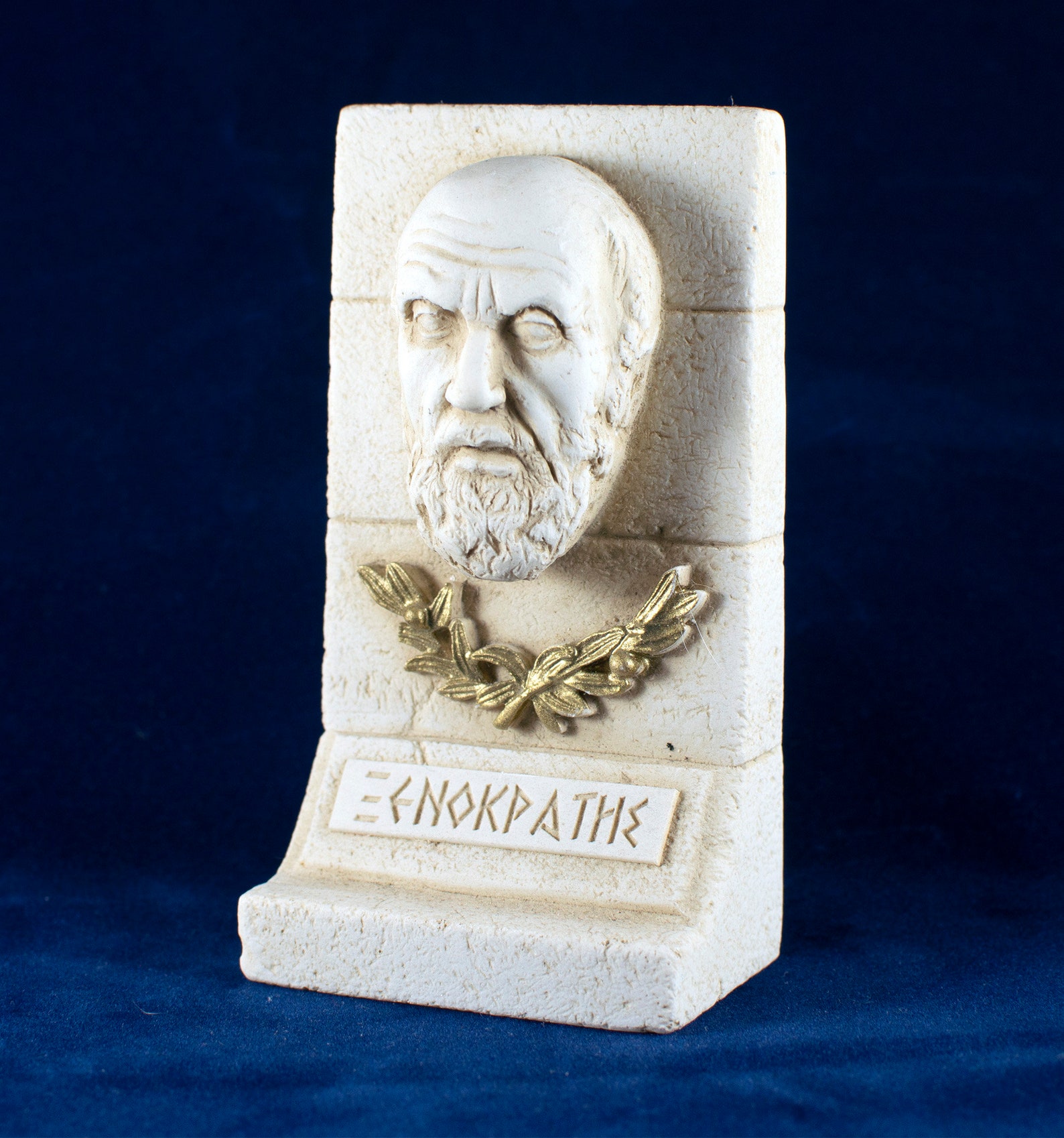 Xenocrates Alabaster Sculpture Patina Aged Ancient Greek | Etsy