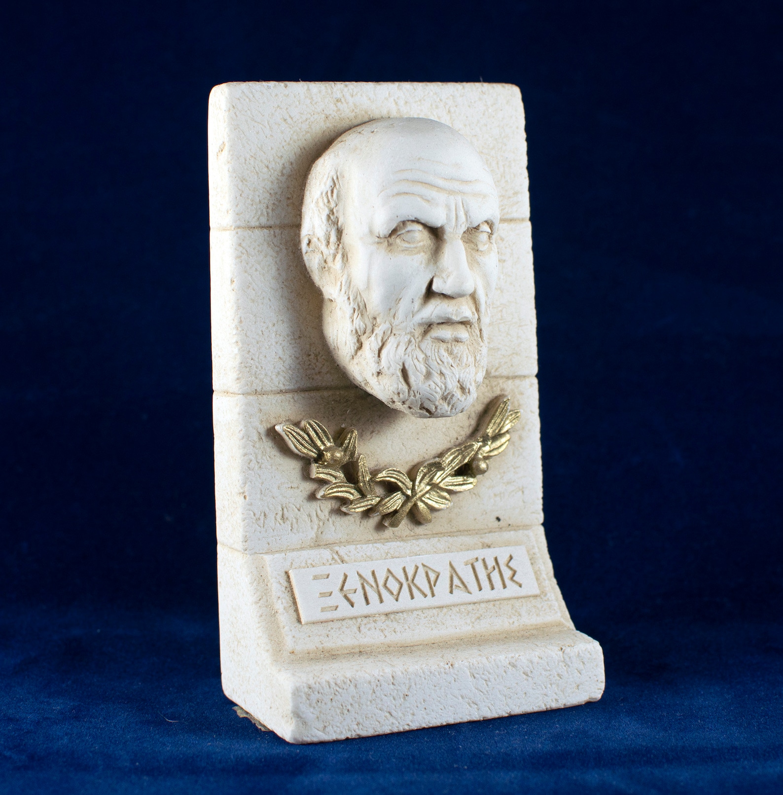 Xenocrates Alabaster Sculpture Patina Aged Ancient Greek | Etsy