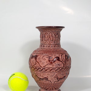 Αncient Greek Decorative Vase Pottery Wild Goat Style Red Color Large ...