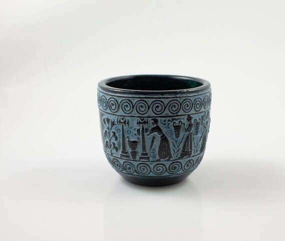 Αncient Greek Decorative Cup Blue Color Minoans Worshipped - Etsy
