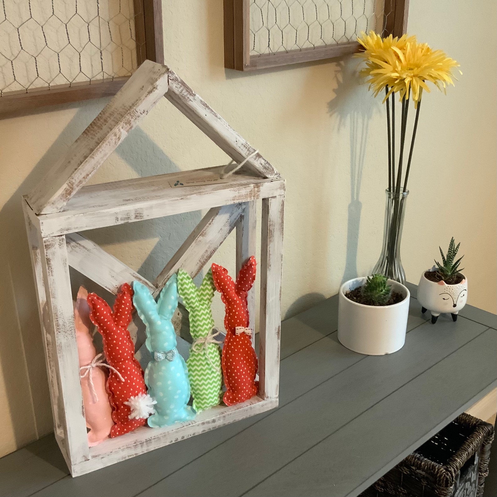 Easter Fabric Bunnies single Bunny or Set of 4 | Etsy