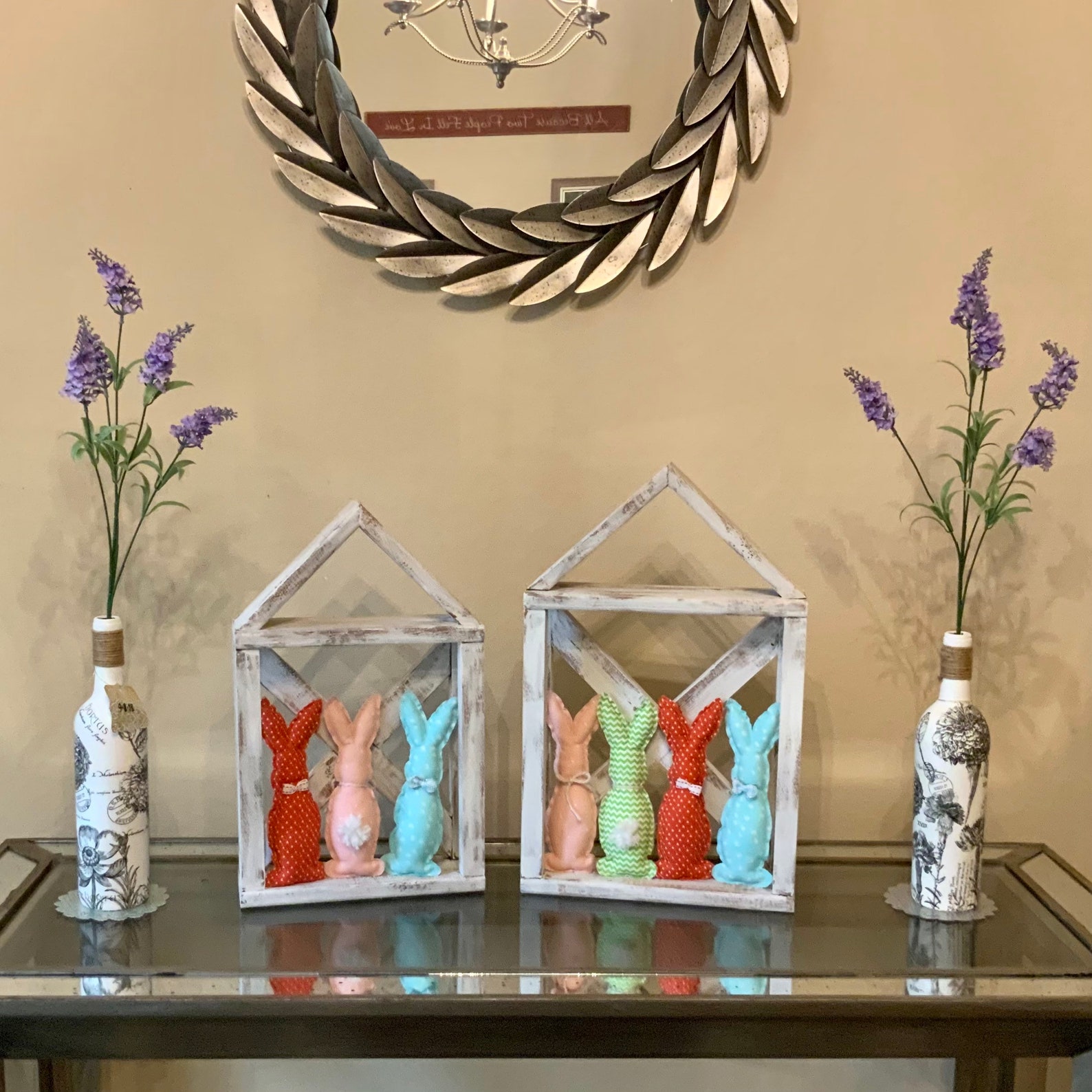 Easter Fabric Bunnies single Bunny or Set of 4 | Etsy