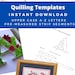 DIGITAL Paper Quilling Lettering Templates, Full Alphabet and Words ...