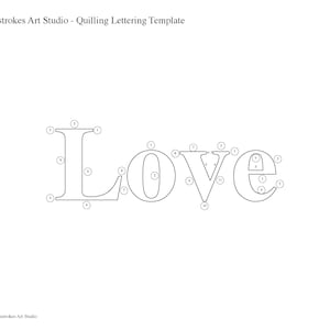 DIGITAL Paper Quilling Lettering Templates, Full Alphabet and Words ...