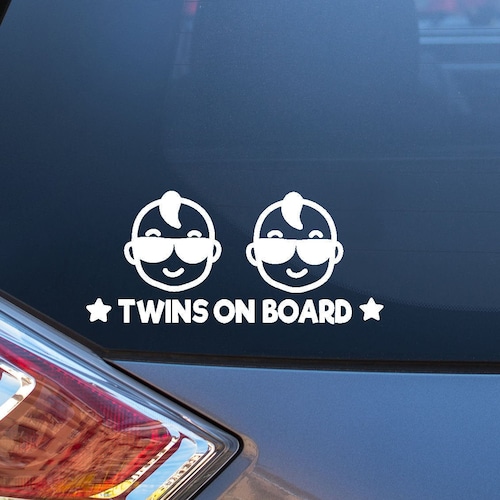 Twins on Board Vinyl Decal/sticker Funny Truck Car Hangover - Etsy