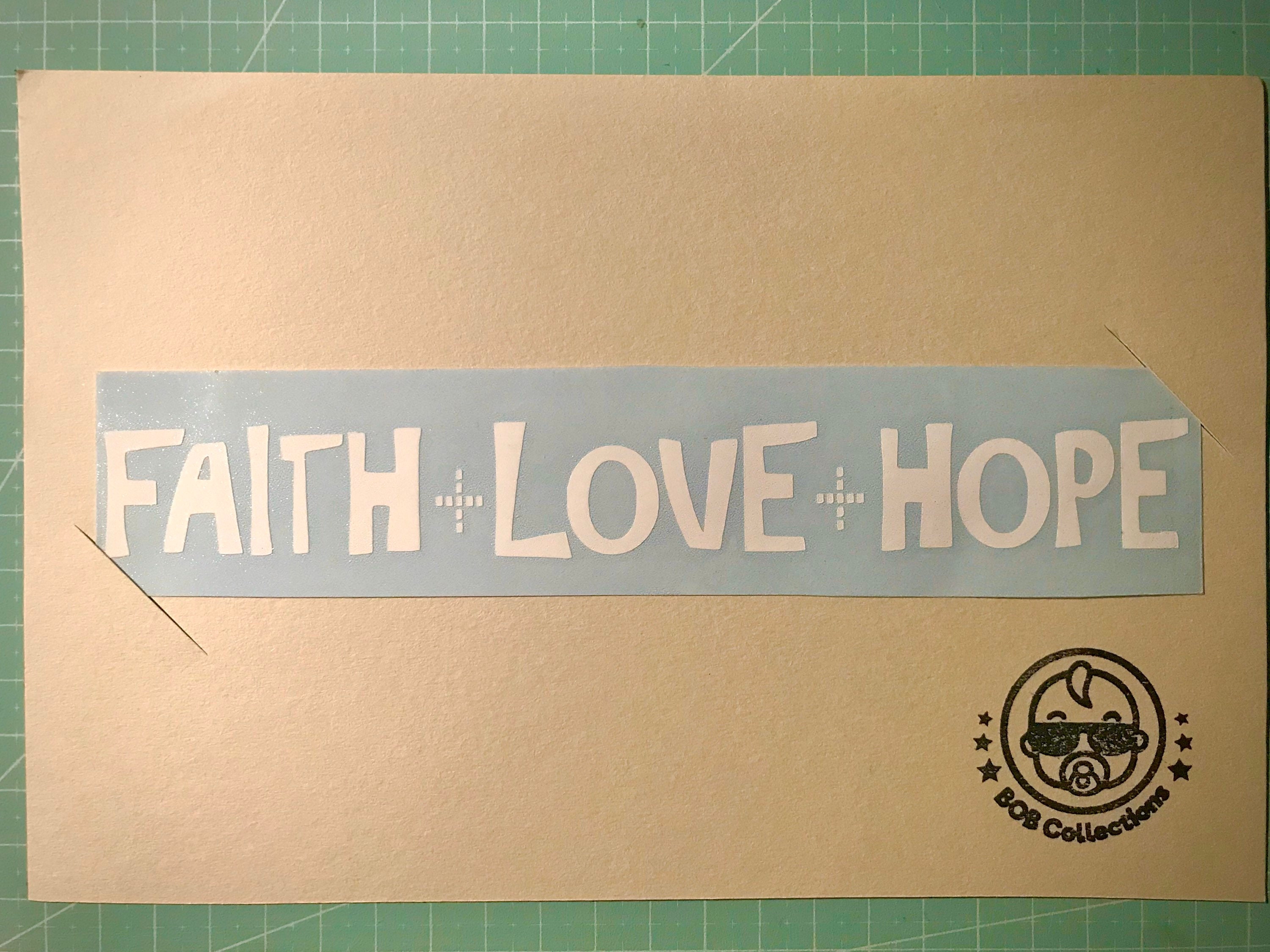 FAITH LOVE HOPE Car Decal - Etsy