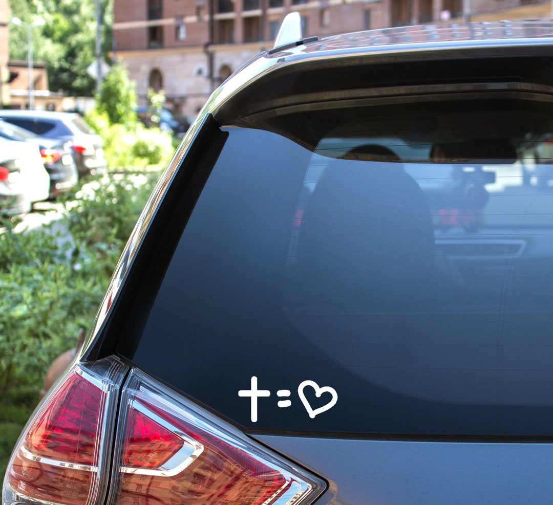 JESUS is LOVE Car Decal - Etsy