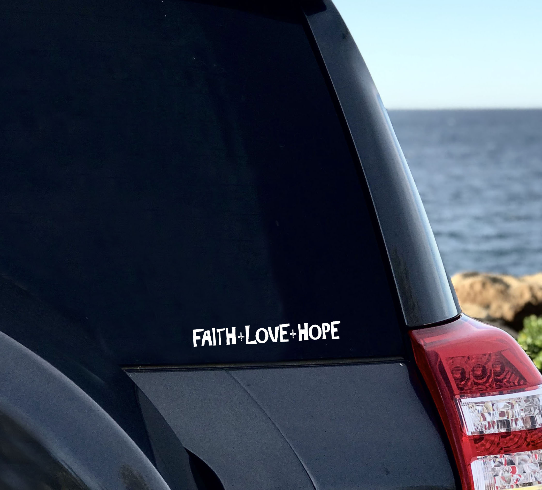 FAITH LOVE HOPE Car Decal - Etsy