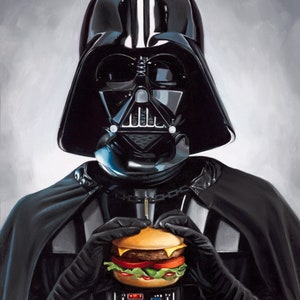 Darth Vader, Vader, Star Wars, Disney, Oil Painting, Reproduction ...