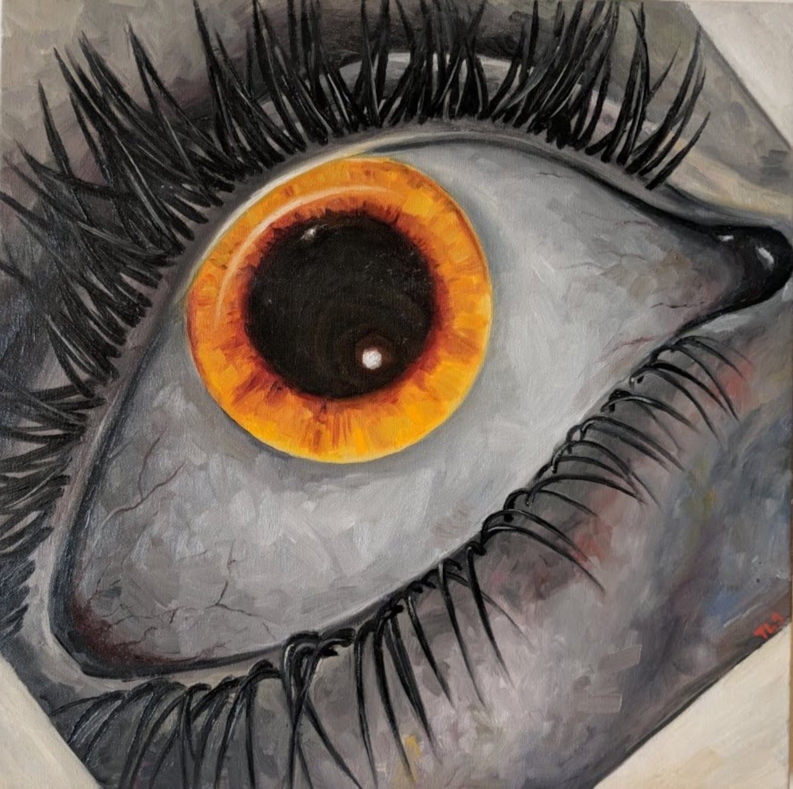 Eye Oil Painting Spooky Art Mysterious Fine Art Halloween - Etsy